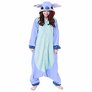 SAZAC Stitch Kigurumi - Onesie Jumpsuit Halloween Costume