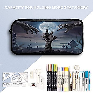 Zombie Hand in Halloween Night Pencil Case Pencil Pouch Coin Pouch Cosmetic Bag Office Stationery Organizer