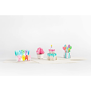 Lovepop Notecard 4-Pack Pop Up Cards, Birthday Cards, Thank You Cards With Envelopes, Thank You Notes Greeting Cards, 3D Card, Greeting Card, Pop Up Notecard
