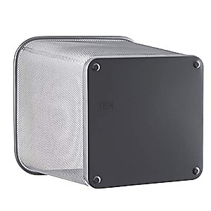YBM HOME Mesh Wastebasket Trash Can for Home and Office Workspace, Metal Office Trash Can Square-Shaped, 5 Gallon