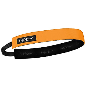 Halo Hairband Headband Sweatband Orange 1 inch wide