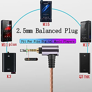 FAAEAL WH-1000XM4 Balanced Cable,Replacement for Sony WH-1000XM5 XM3 XB910N,Audio Technica ATH-M50xBT S700BT Headsets,Works on M11+,M15,M17 Digital Music Players 4.9ft(2.5mm Plug)