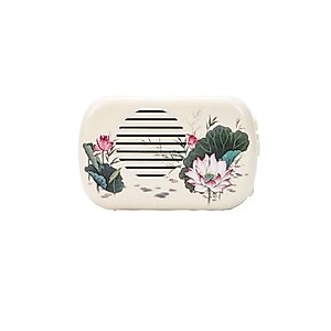 Ximimark Mini Lotus Buddhist Buddha Pray Music Machine with 22 Buddha Songs Incantation,White