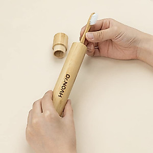 DR.NOAH Bamboo Travel Toothbrush Case | Biodegradable & Eco-Friendly Toothbrush Case
