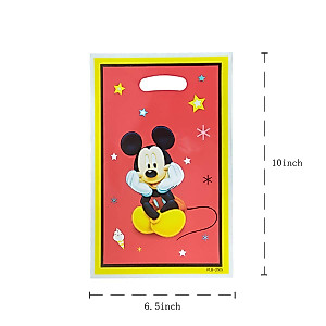 OULAIZ 30 pcs Mickey Gift Bags, Ideal for Mickey and Minnie Themed Party Supplies, Children's Birthday Gift Bags, Children's Snack Bags.