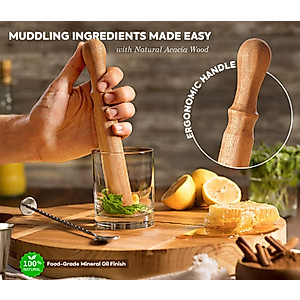 Mixology Bartender Kit with Stand | Home Bar Set with 25 Cocktail Recipes for Drink Mixing | Ideal Bartending Kit for Housewarming Gift | Premium Martini Cocktail Shaker Set with Bar Tools Accessories