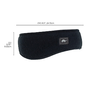 Original Turtle Fur Fleece - Earband, Heavyweight Fleece Headband, Black