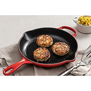 Le Creuset Enameled Cast Iron Signature Iron Handle Skillet, 10.25" (1-3/4 qt.), Cerise