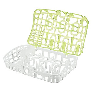 Dr. Brown's Baby Bottle Dishwasher Basket and 100% Silione Dishwasher Bag, for Standard Baby Bottle Parts, Pumps, Pacifiers and More