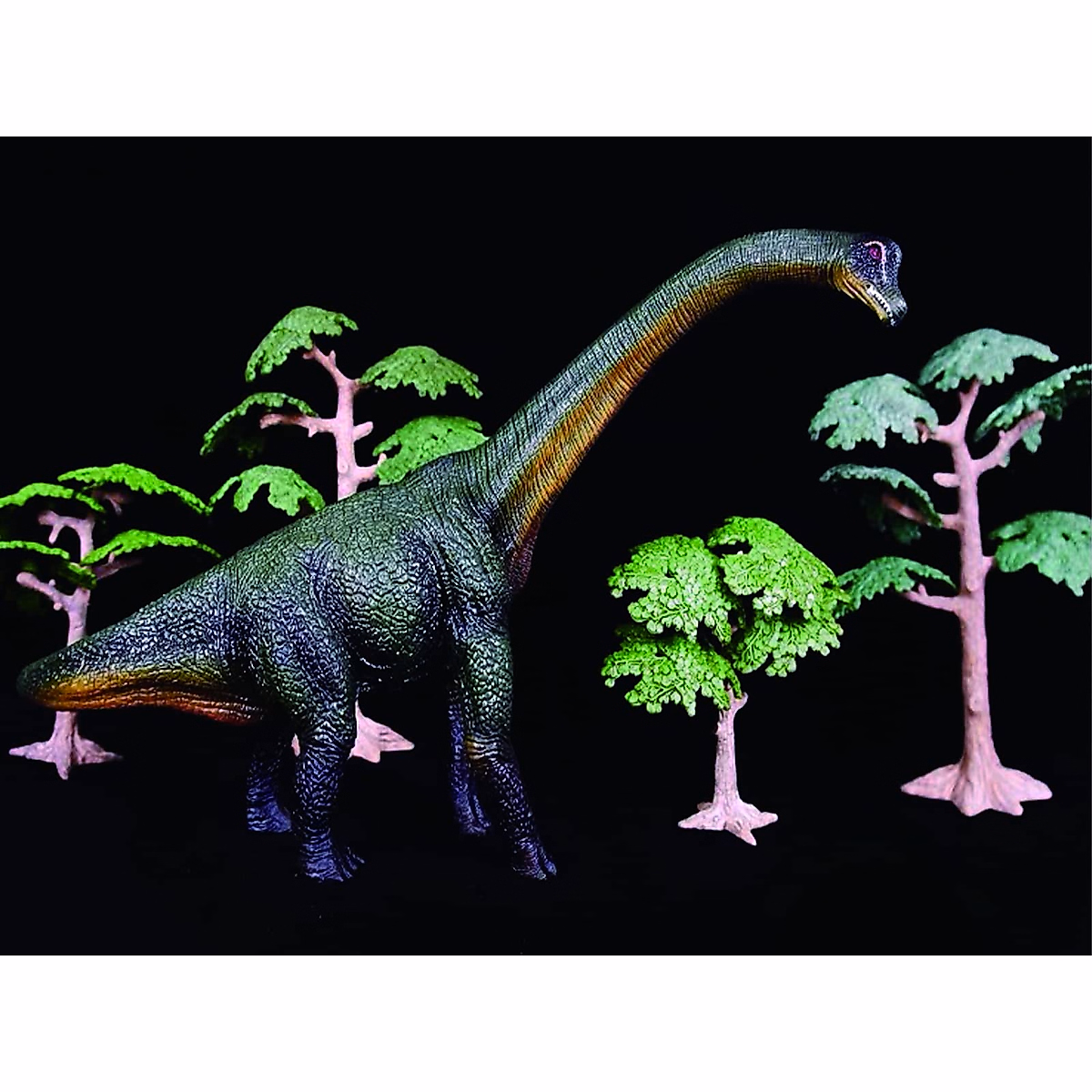 Gemini&Genius Dinosaur Toys Brachiosaurus a Long Neck Dinosaurs Action Figure Birthday Gift and Collection Dino World Model Toys for Kids(Dark Green)