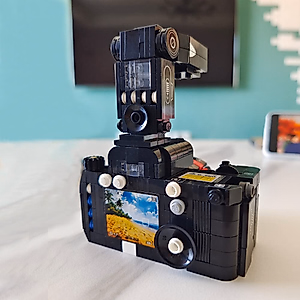 Uvini Adult Building Set, Building Blocks Camera, DIY STEM Toys, Best Gift for Adult, Teens, Collectible Model Digital Camera to Build 407pcs