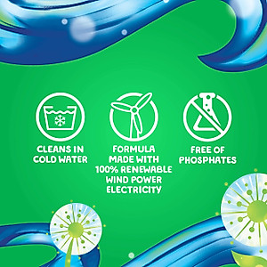 Gain flings Laundry Detergent Soap Pacs, HE Compatible, 42 Count, Long Lasting Scent, Blissful Breeze Scent (Pack of 2)