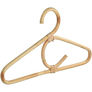 Yothfly 4Pcs Rattan Clothes Hanger Nordic Style Kids Garments Organizer Rack Children Hanger Kids Hangers for Clothes