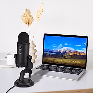 Geekria for Creators USB-A to Mini-USB Microphone Cable 10 ft / 300 CM, Compatible with Logitech for Creators Blue Yeti, Yeti Pro, Snowball iCE, Mic Cord (Black)