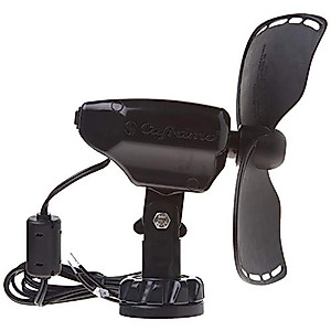 Caframo Ultimate 757 12V 2-Speed 7 inch Fan - Direct Wire Black