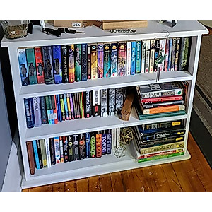 Sawdust City Solid Wood Small Bookcase (Walnut Stain)