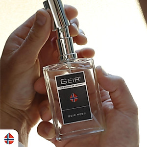 Geir Ness Eau de Parfum Spray For Men - Long Lasting Fresh, Cool Scent - Mix of Refreshing Norwegian Mountain Fragrance