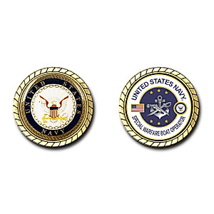 US Navy Special Warfare Boat Operator Challenge Coin - Officially Licensed