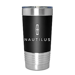 iPick Image for Lincoln Nautilus 20 oz Dual-Wall Insulated Stainless Steel with Black Silicone Sleeve Travel Tumbler