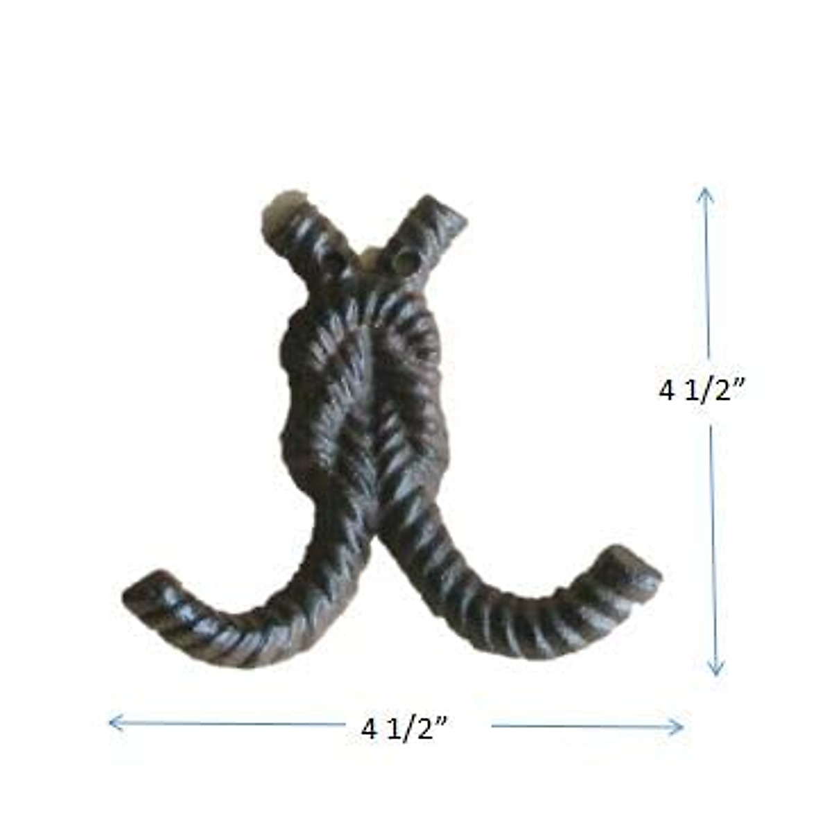 MIDWEST CRAFT HOUSE 5 Cast Iron Coat Hooks Western Country Farmhouse Look