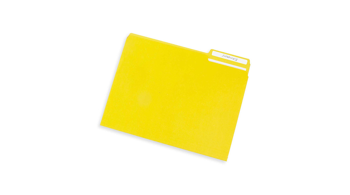 Yellow File Folders - Organize with Ease | 100 Pack