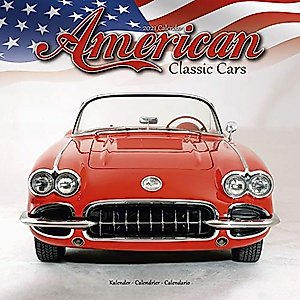 Classic Car Calendar - Muscle Car Calendar - American Muscle Cars Calendar - Calendars 2020 - 2021 Wall Calendars - Car Calendar - American Classic Cars 16 Month Wall Calendar by Avonside