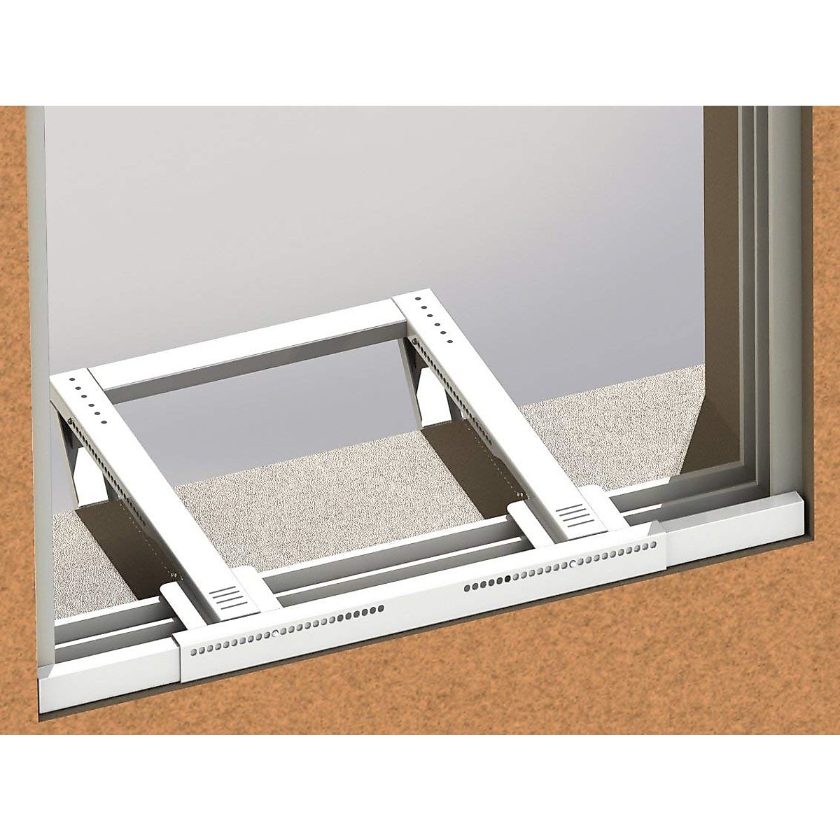 Jeacent Universal Window Air Conditioner Support Bracket No Drilling ,No Tools, Heavy-Duty Window AC Bracket Supports Up to 200lbs, Fits Single or Double Hung Windows