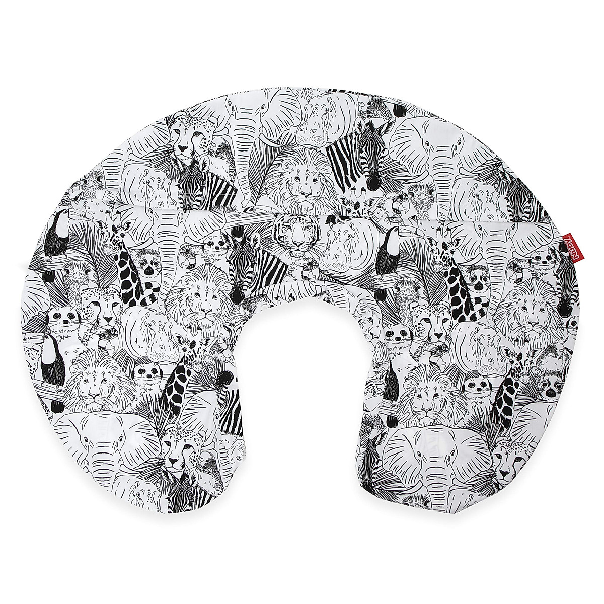 Nuby Support Pod Pillow Cover by Dr. Talbot's, Animal Faces Print