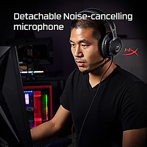 HyperX Cloud Revolver - Gaming Headset with HyperX 7.1 Surround Sound, Signature Memory Foam, Premium Leatherette, Steel Frame, Detachable Noise-Cancellation Microphone