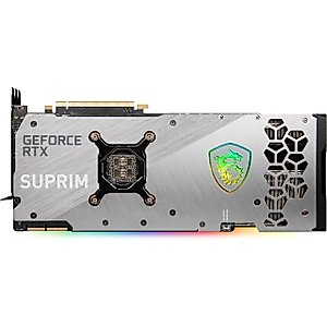 MSI Gaming GeForce RTX 3090 Ti 24GB GDRR6X 384-Bit HDMI/DP Nvlink Tri-Frozr Ampere Architecture OC Graphics Card (RTX 3090 Ti SUPRIM X 24G)