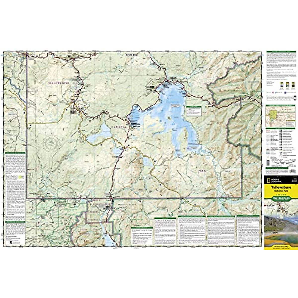Yellowstone National Park Map (National Geographic Trails Illustrated Map, 201)