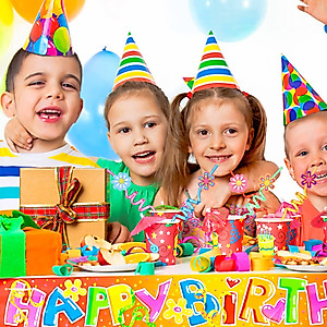 32pieces Flower Drinking Straws for Kids Reusable Flower Theme Kids Party Supplies Favors Decorations