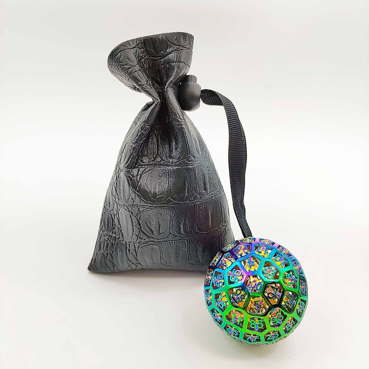 D100 Metal Dice DND Dungeons and Dragons Polyhedral 100 Sided RPG Large Giant D&D Board Game Pathfinder Shadowrun Roleplaying Dice (Colorful)