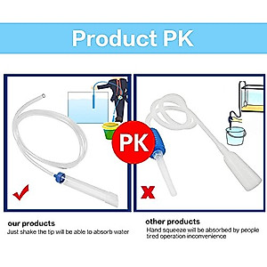 HEEPDD Aquarium Water Changer, 59inch Length Fish Tank Manual Cleaning Tool Gravel Sand Cleaner Vacuum Siphon Tube for Water Changing and Sand Cleaner (AS-999)