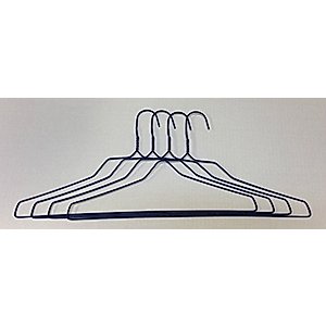 Fabricare Choice - Box of 100 Blue 18" Plastic Coated Steel Wire Shirt Hangers