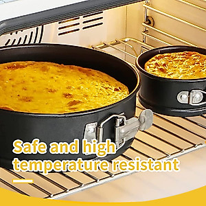 Springform Cake Pan Set，Nonstick Leakproof 3 pcs Cake Pan Bakeware For Cheesecake, Tier Wedding Cakes, And More - Removable Bottom, Leakproof Bakeware Sets(4"/7"/9")