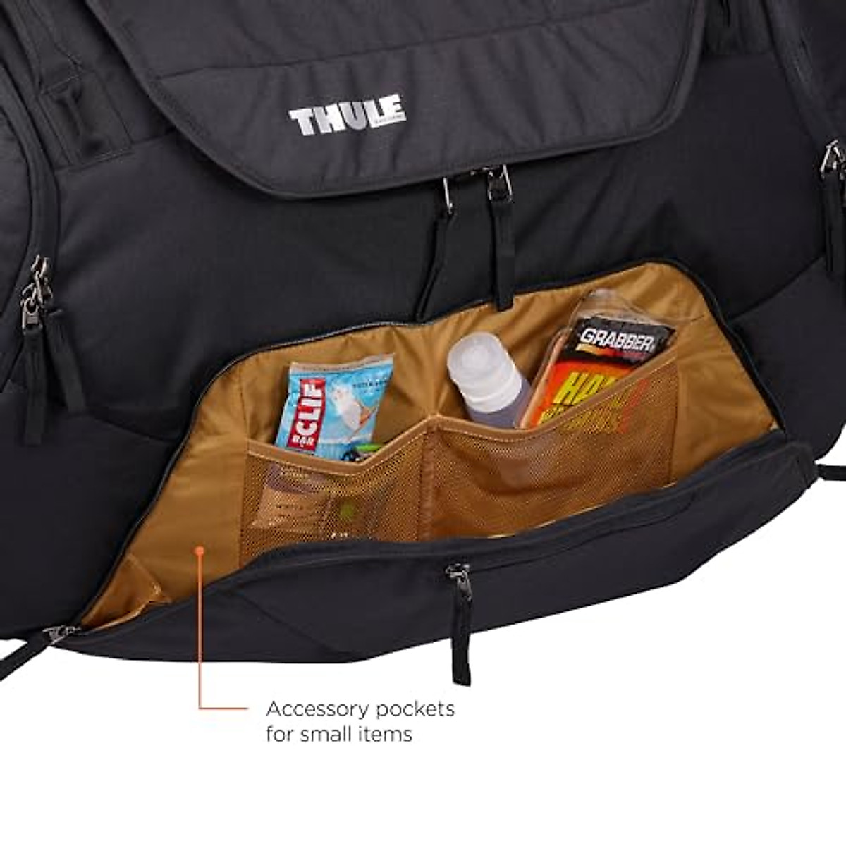 Thule RoundTrip 80L Duffel - Storage compartments to organize and protect gear - Boot bag for ski and snowboard travel - Soft pocket for goggles and helmet - Dry bag included
