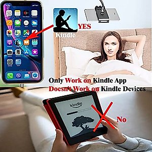 SOFAMIRI TIK Tok Bluetooth Remote Control Page Turner TikTok Kindle App Remote Scrolling Ring clicker for iPhone iPad Camera Remote Shutter Selfie Button (Pink)