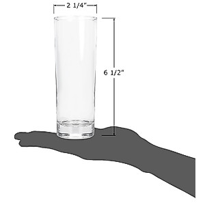 Collins Slim Water Beverage Glasses, 10 Ounce - Set of 6