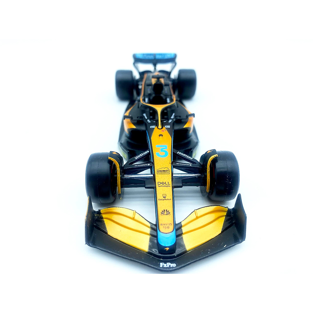 HTLNUZD Bburago 1:43 2022 F1MCL36#3 Daniel Ricciardo 1/43 MCL36#3 Formula One Diecast Alloy Luxury Collectible Toy Car Model