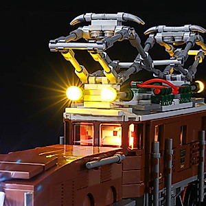 BRIKSMAX Led Lighting Kit for Crocodile Locomotive - Compatible with Lego 10277 Building Blocks Model- Not Include The Lego Set