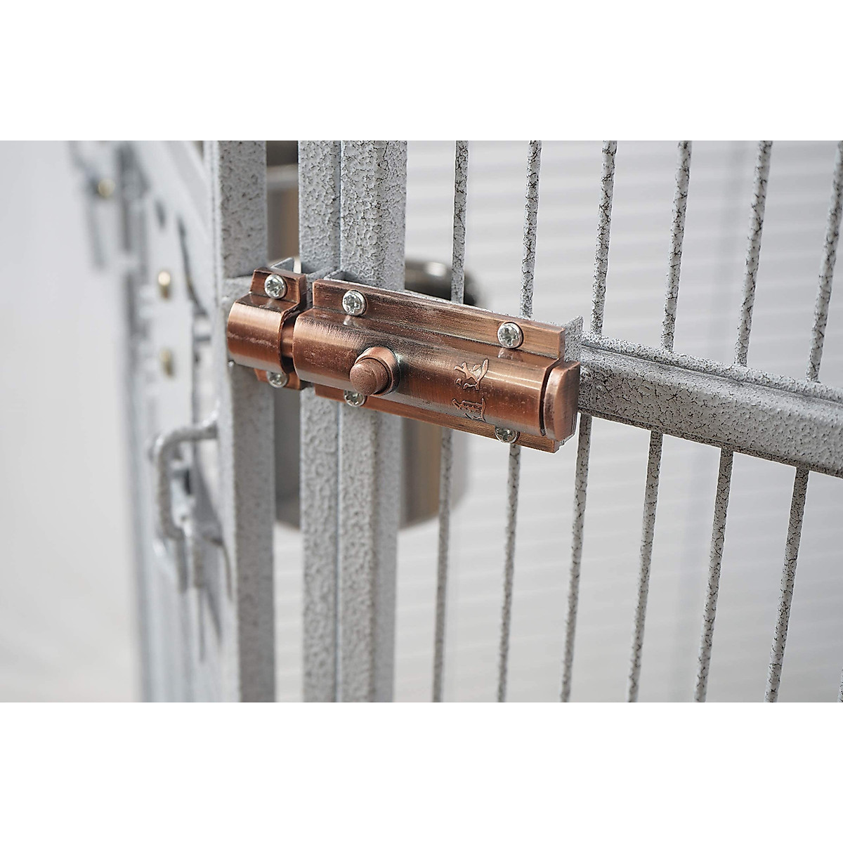 Flyline Corner Bird Cage for Cockatiel Parakeet Black and White (White Vein)