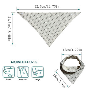 Knindnn Baby Bandana Drool Bibs,5 Pack Soft and Absorbent Baby Drool Bibs
