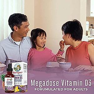 USDA Liquid Vitamin D3 Pineapple & Liquid Vitamin C Liposomal Bundle by MaryRuth | Immune Support | Enhanced Absorption for Men & Women, Vegan, Gluten Free, Sugar Free, Non-GMO