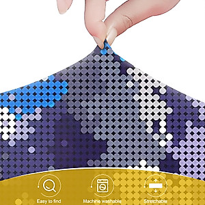 Feybaul 20/24/28/30 Inch PVC Luggage Protector Covers for TSA Approved 3 PCS Clear Suitcase Cover Protector Transparent Luggage Protective Cover Set (Map, Suitable for 19"-20")