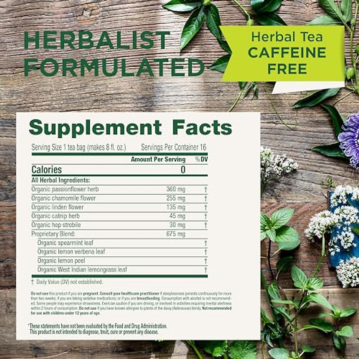 Traditional Medicinals Tea, Organic Nighty Night, Relax & Get a Good Night's Sleep, 96 Tea Bags (6 Pack)