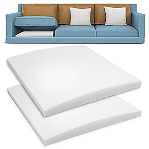 Eazy2hD Furniture Seat Couch Cushions Replacement 20" x 20" High-Density Foam Cushion Sag Repair Soft Chair Square Cushion Foam Support for Sofa Seat Cushiones（Quantity 2）