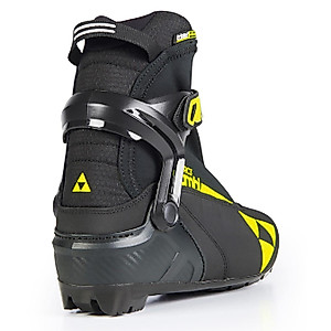 Fischer Unisex RC3 Combi Durable Weatherproof Warm Stable Protective Insulated Nordic Ski Boots, Black/Yellow, 43