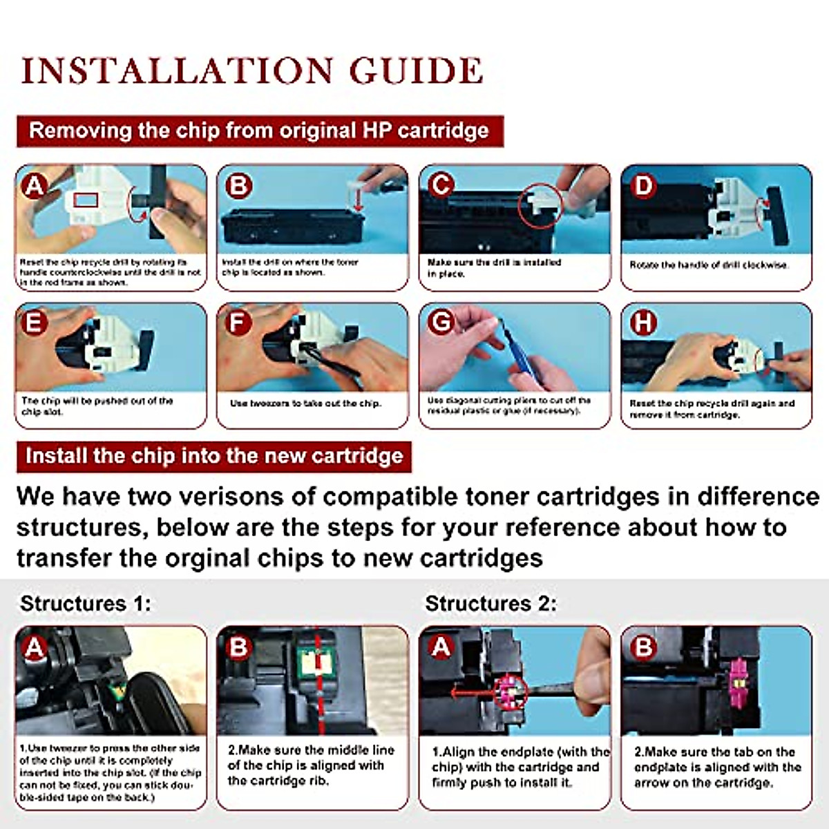 Toner Kingdom Compatible Toner Cartridge Replacement for HP 206A 206X W2110X W2110A to Use with HP Color Pro MFP M283fdw M255dw M283cdw M283 M255 M282nw (Black Cyan Yellow Magenta, 4-Pack)