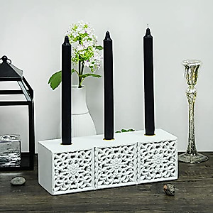 Zest Candle, 10-Inch, Black Straight 12-Piece Taper Candles, Size: 7/8" Diameter x H, Count